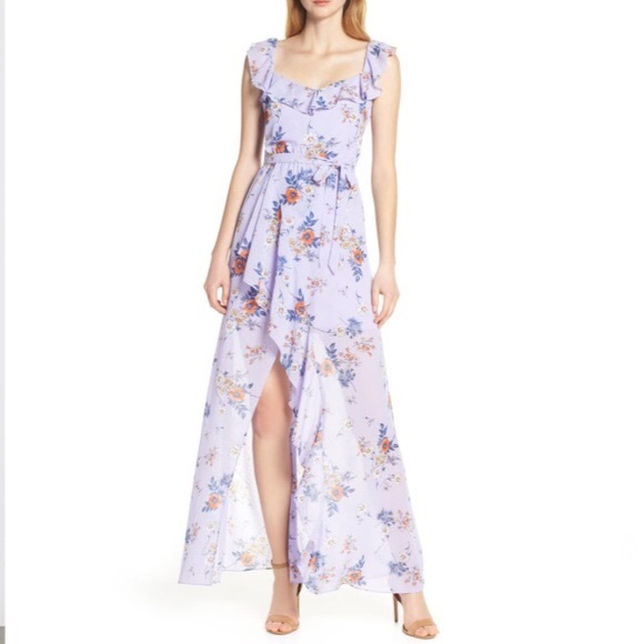 ALI & JAY | Dresses | Ali Jay Sure Thing Purple Floral Maxi Dress ...